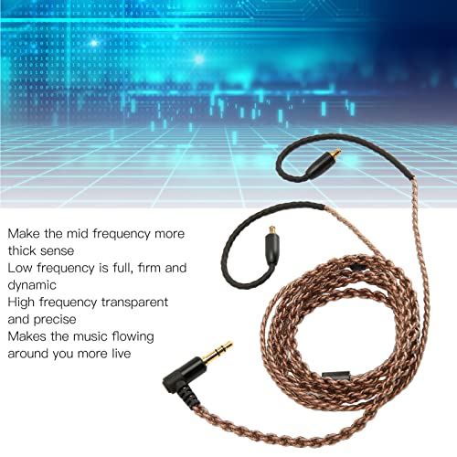 DAUERHAFT Replacement Headphone Cable, Oxygen Free Copper Rustproof Earphone Replacement Upgrade Cable Gold Plated Plug for LS200 for E40 for CKR90 for LS300