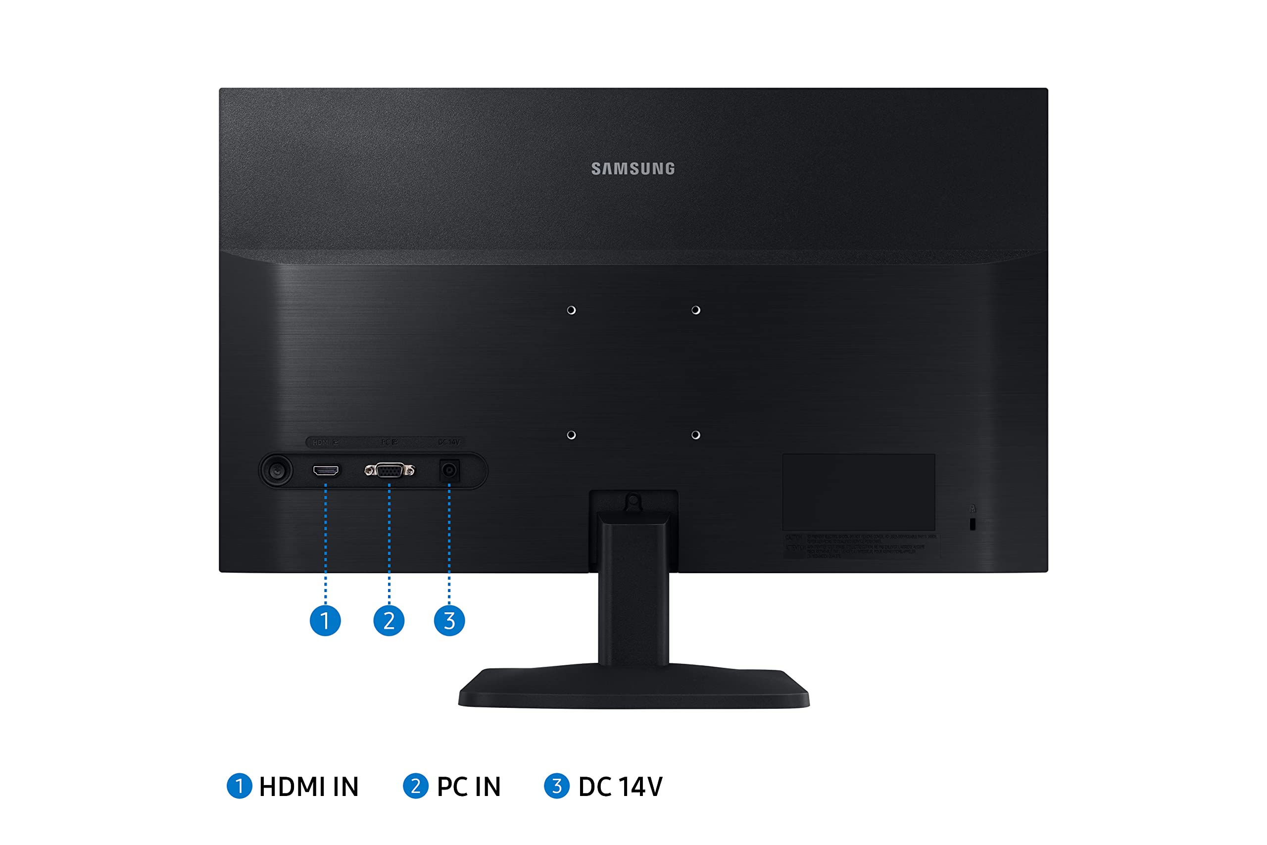 SAMSUNG S33A Series 24-Inch FHD 1080p Computer Monitor, HDMI, VA Panel, Eye Saver Mode, Game Mode (LS24A338NHNXZA), Black