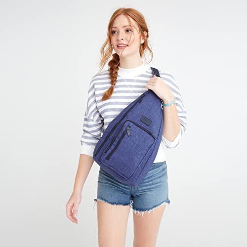 Vera Bradley Women's Recycled Lighten Up Reactive Sling Backpack, Cloud Vine Multi, One Size