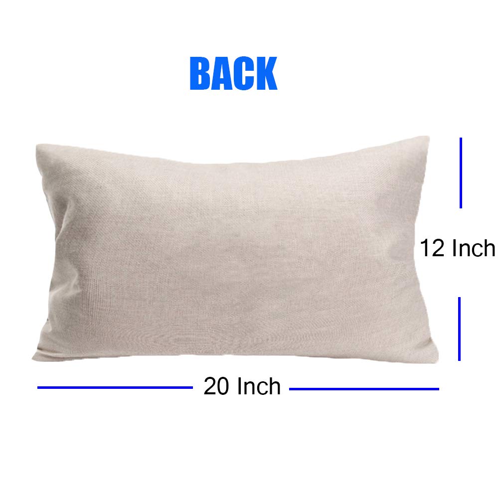 Fukeen Merry Bright Christmas Tree Pillow Covers 12x20 Inch Black White Buffalo Plaids Checked Xmas Red Trees Farmhouse Decorations Throw Waist Pillow Cases Cotton Linen Winter Cushion Cover