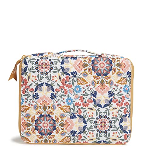 Vera Bradley Women's Cotton Tablet Organizer, Enchanted Mandala - Recycled Cotton, One Size
