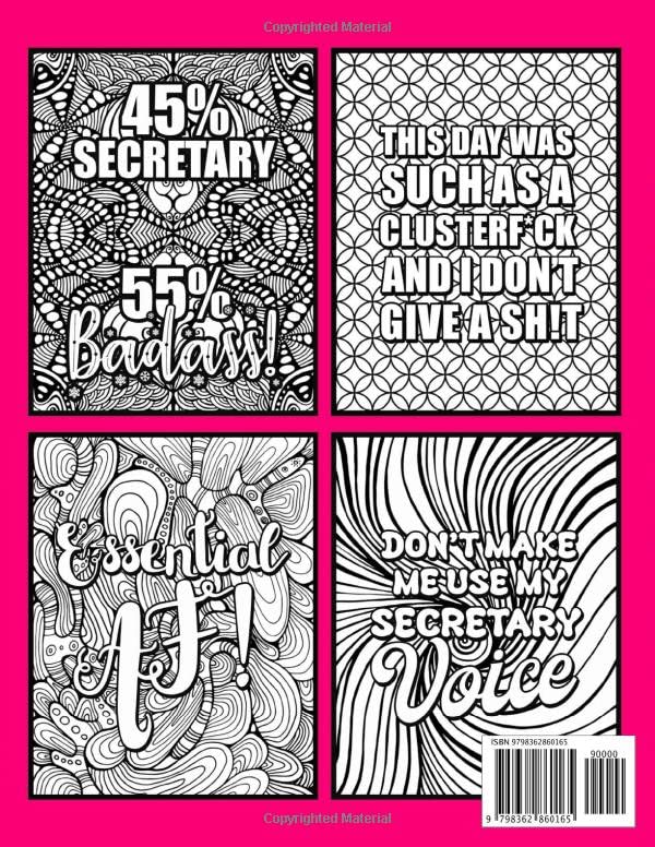 Secretary Coloring Book for Adults: A Funny Appreciation Gift for Secretaries for Stress Relief