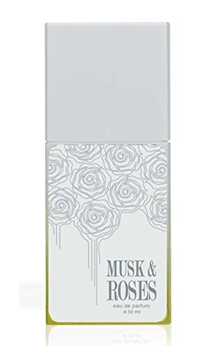 AHMED MUSK & ROSES 50mL Sensual Unisex Perfume for Women and Men featuring Sandalwood, Oud, Cedar and White Musk Base blended with a Fresh Fruity Top by Al Maghribi Arabian Oud and Fragrance Dubai