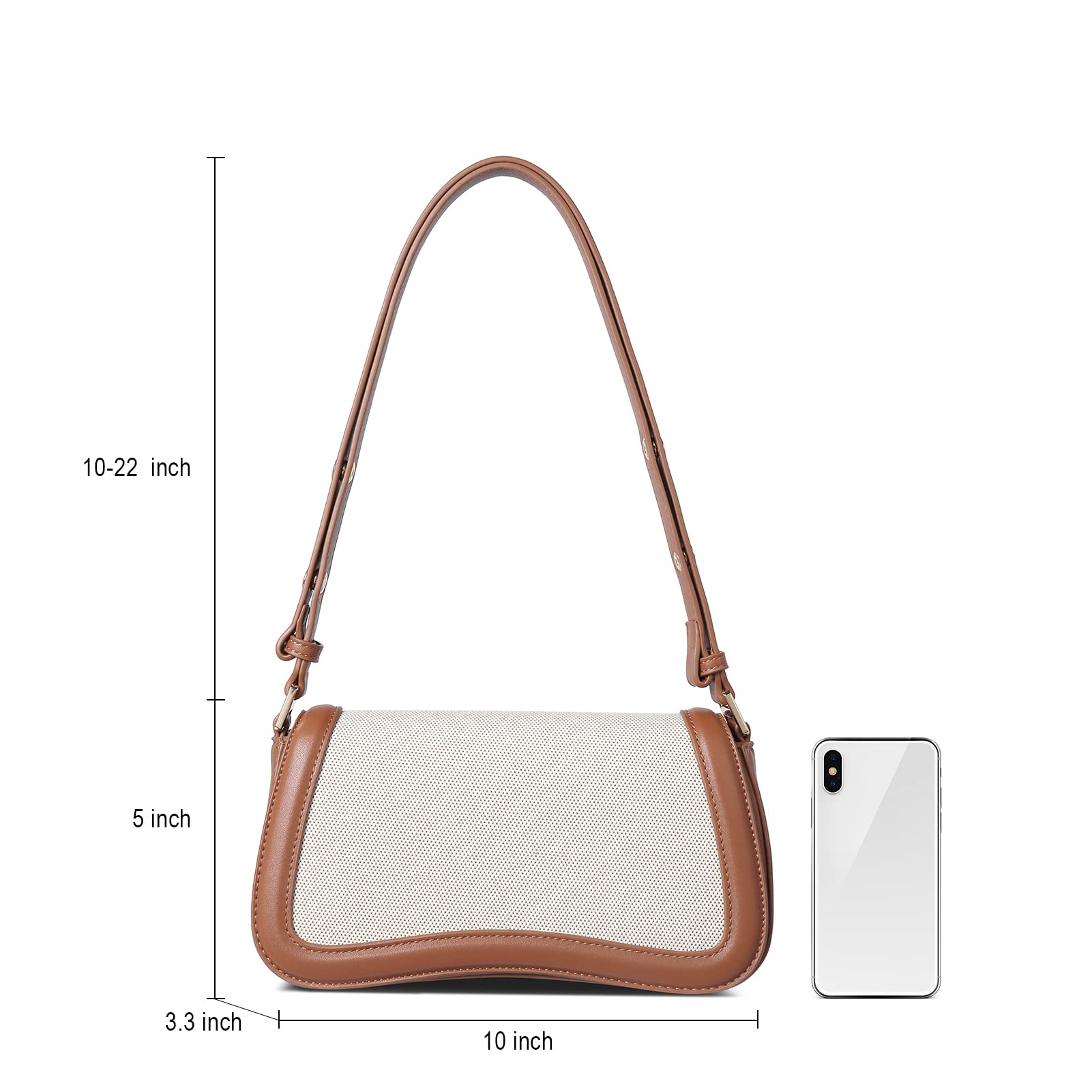 CLUCI Small Shoulder Bags,Purses for Women Vegan Leather Crossbody Handbag Clutch Hobo Purse