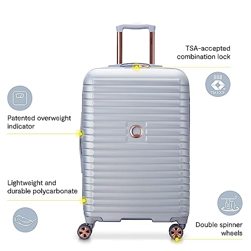 DELSEY PARIS Cruise 3.0 Hardside Expandable Luggage with Spinner Wheels, Graphite, 3 Piece Set (21/24/28)
