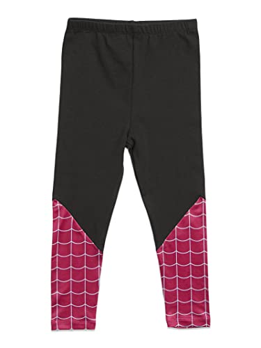 Marvel Spider-Man Spider-Gwen Ghost Spider Little Girls Cosplay T-Shirt and Leggings 6-6X