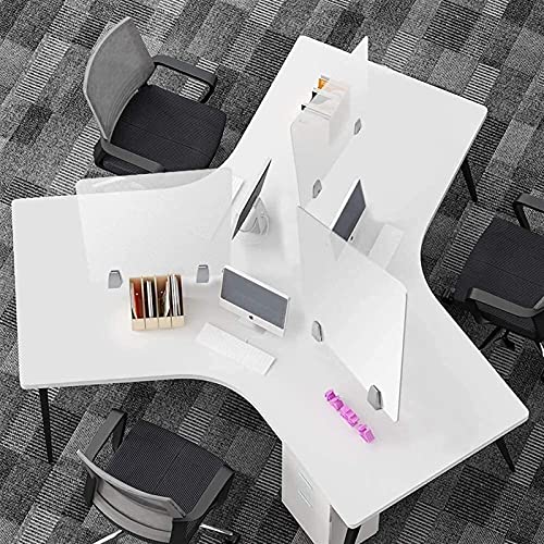 MZM Office Desk Bezel Desk Partition Acrylic Screen Board Desktop Partition Board Exam Bezel Mobile Screen Clip ZTT (Size : 40 * 30cm)