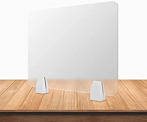 MZM Office Desk Bezel Desk Partition Acrylic Screen Board Desktop Partition Board Exam Bezel Mobile Screen Clip ZTT (Size : 40 * 30cm)