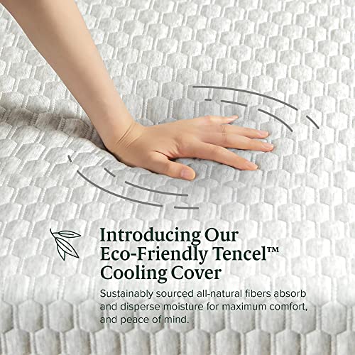 ZINUS 10 Inch Bliss Memory Foam Mattress Sustainable TENCEL Blend Cover / Pressure Relieving / CertiPUR-US Certified / Bed-in-a-Box / All-New / Made in USA, King