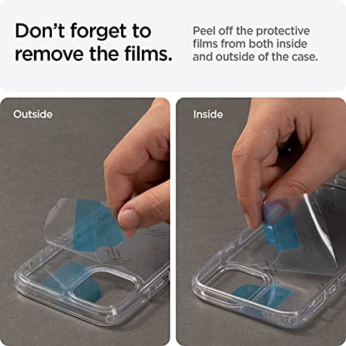 Spigen Ultra Hybrid S [Anti-Yellowing Technology] Designed for iPhone 13 Case (2021) - Crystal Clear