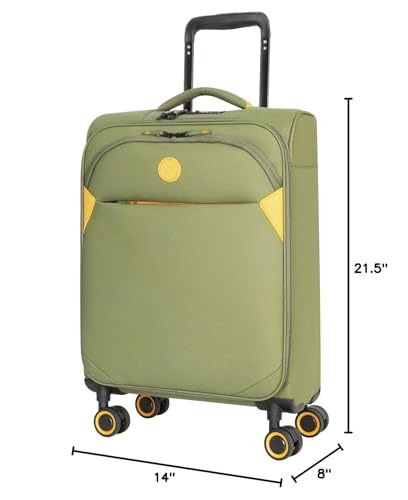 Verage Cambridge Lightweight Carry On Luggage,Softside Expandable Suitcase with Spinner Wheel (20-Inch, Green)