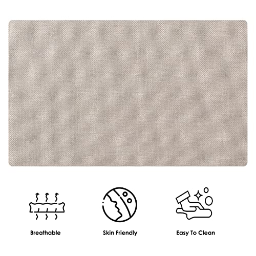 HOSTACK King Size Bed Frame, Linen Fabric Upholstered Platform Bed Frame with Adjustable Headboard, Diamond Tufted Mattress Foundation with Wood Slats, Easy Assembly, No Box Spring Needed, Beige