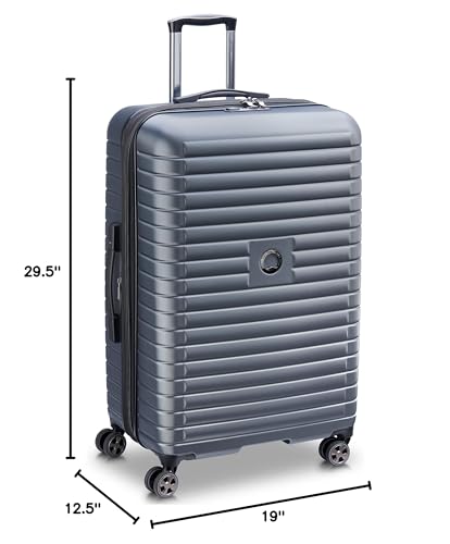 DELSEY PARIS Cruise 3.0 Hardside Expandable Luggage with Spinner Wheels, Graphite, 3 Piece Set (21/24/28)