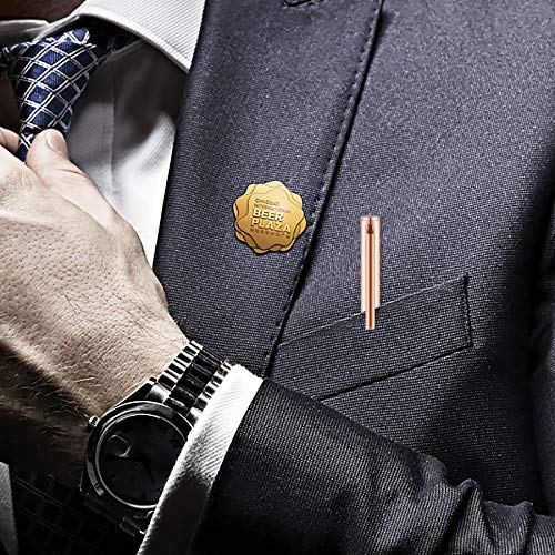 Unibene Slim Metallic Retractable Ballpoint Pens - Rose Gold, Nice Gift for Uniform Office Students Teachers Wedding Christmas, Medium Point(1 mm) 6 Pack-Black ink
