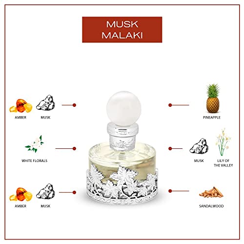 Swiss Arabian Musk Malaki - Luxury Products From Dubai - Long Lasting And Addictive Personal Perfume Oil Fragrance - A Seductive, Signature Aroma - The Luxurious Scent Of Arabia - 1 Oz