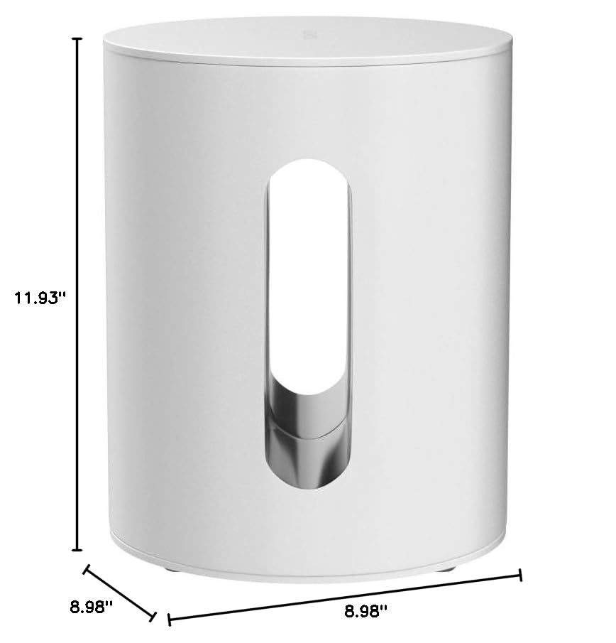 Sonos Sub Mini - White - Compact Wireless Subwoofer