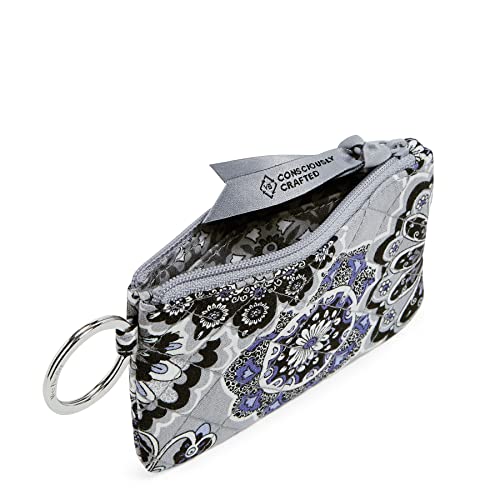 Vera Bradley Women's Cotton Zip ID Case Wallet, Tranquil Medallion - Recycled Cotton, One Size