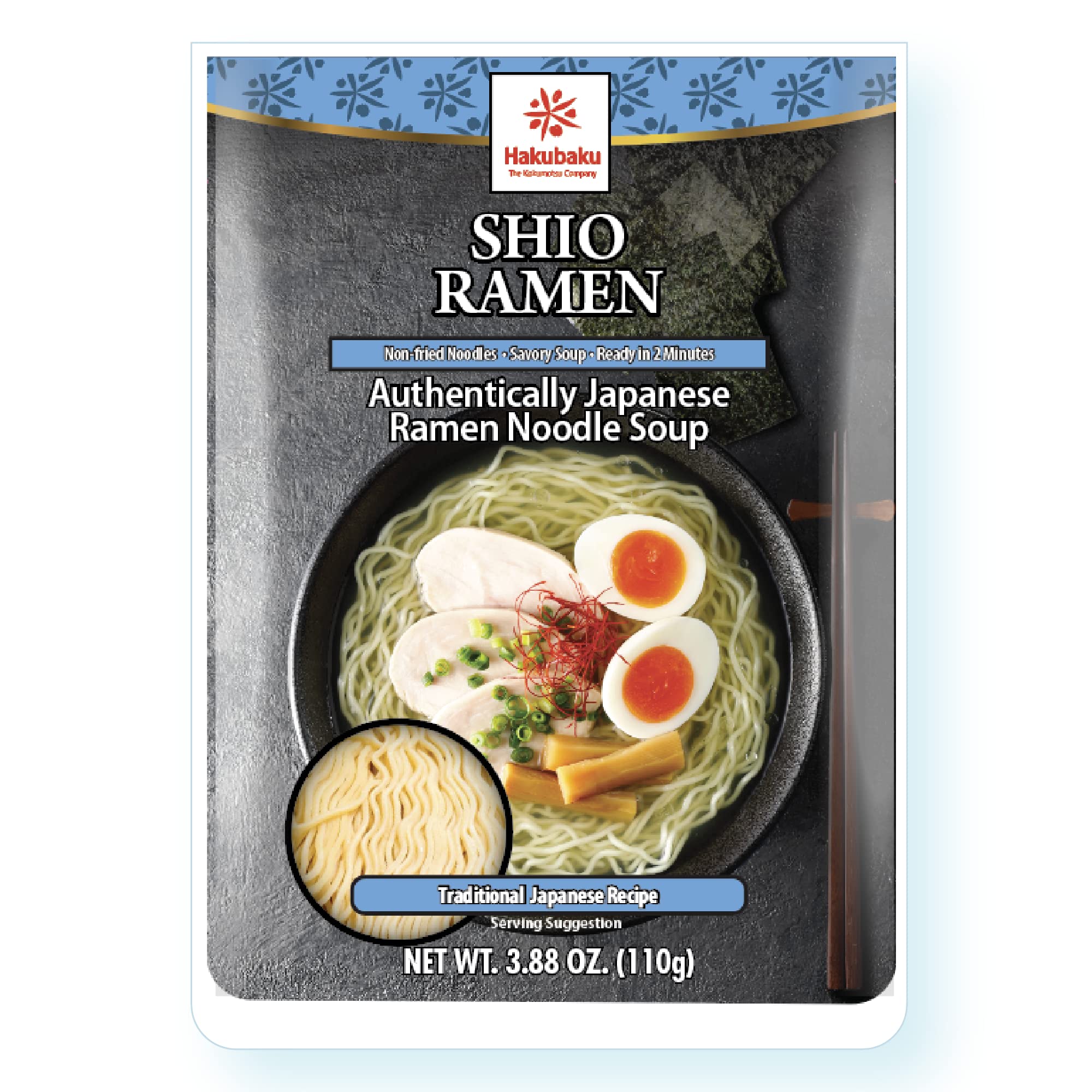 Hakubaku Authentic Japanese Ramen Noodles (Variety, 6 PACK)