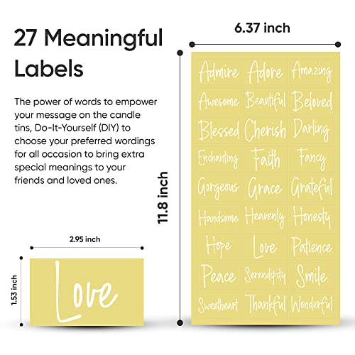 24 Pack 8oz Gold Candle Tins with Lids - Candle Containers for Making Candles, Candle Jars Candle Making Supplies, Candle Vessels Empty Candle Tin DIY