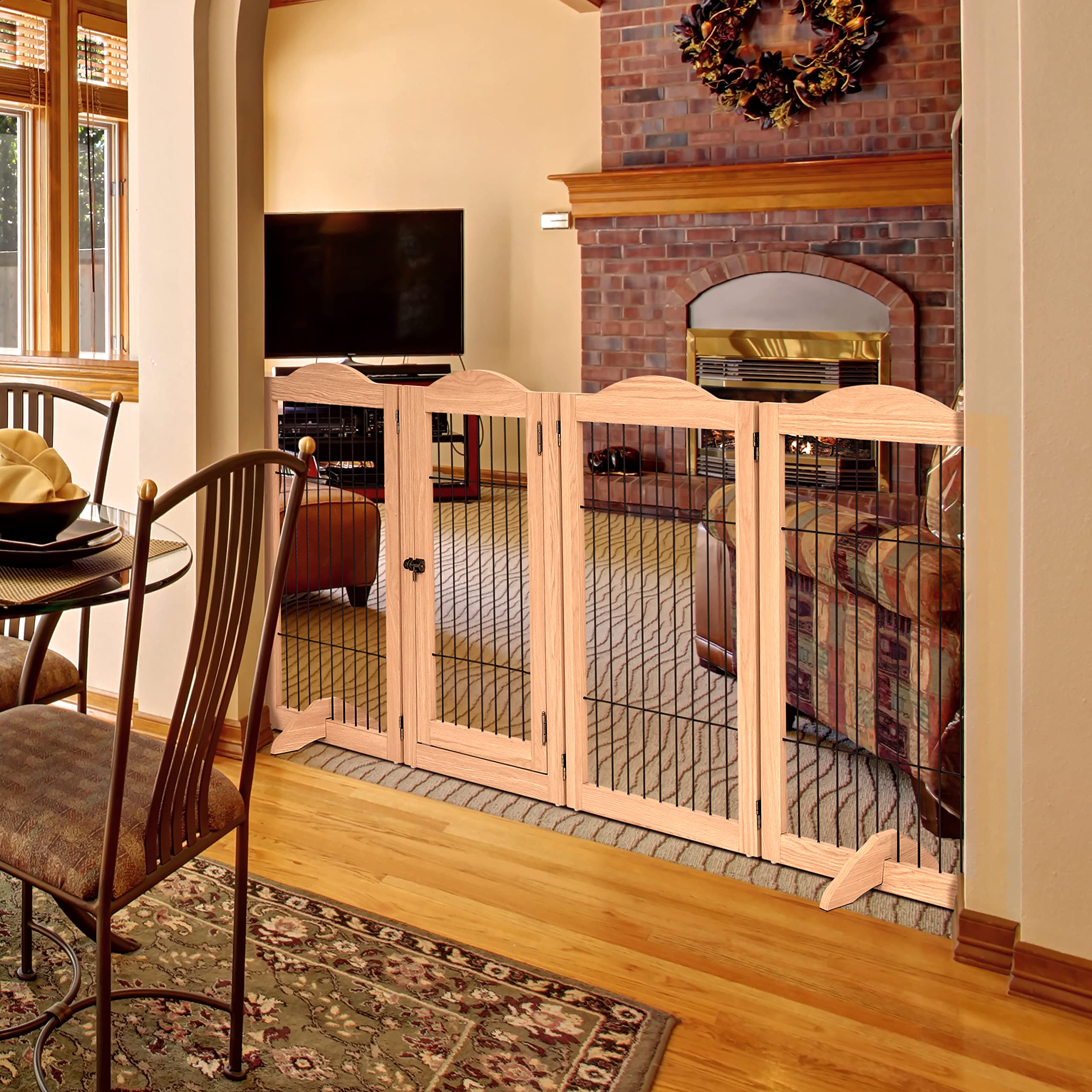 Arf Pets Support for for The Arf Pets Free Standing Wood Dog Gate, Compatible with Model APDGWM4P - Set of 2 Support Feet