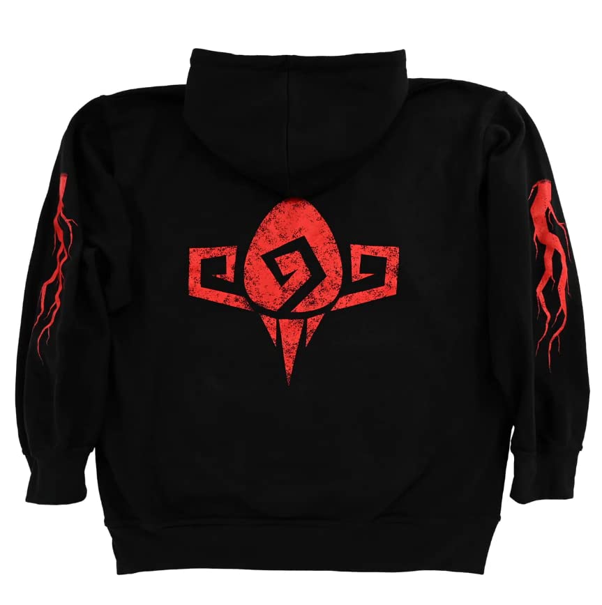 LSPWAFAEF Badboyhalo Eggpire Hoodie Merch Dream Team SMP MCYT Sweatshirt Men/Women Techno Cosplay Hooded (Black,Large)
