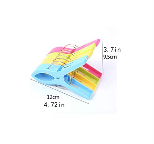 HLLMX 8 PCS Plastic Clip Cloth Clip Towel Clip Chair Clip Prevents Towel, Clothes and Quilt from Blowing Away