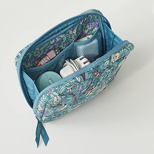 Vera Bradley Women's Cotton Cord Organizer, Sea Air Floral - Recycled Cotton, One Size