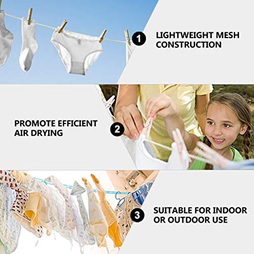 UXZDX Shopping Basket,1pc Mesh Clothes Hanging Dryer Double-Layer Foldable Sweater Drying Basket