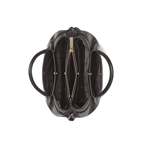 Kate Spade New York Women's Dumpling Pebbeled Leather Small Satchel Bag, Black