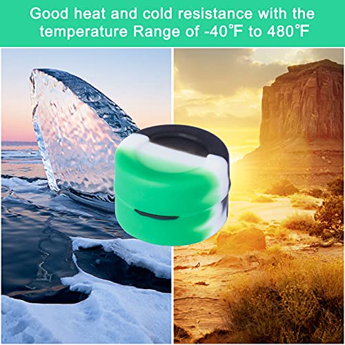 Silicone Wax Container 3ml 50 Pieces Non-Stick Silicone Jars Wax Concentrate Container with Wax Carving Tool and Silicone Mat for Home Travel Business, Random Color