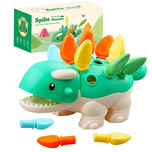 Toddler Montessori Toys Learning Activities Educational Dinosaur Games - Baby Sensory Fine Motor Skills Developmental Toys - Gifts for 6 9 12 18 Month Age 1 2 3 4 One Two Year Old Boys Girls Kids