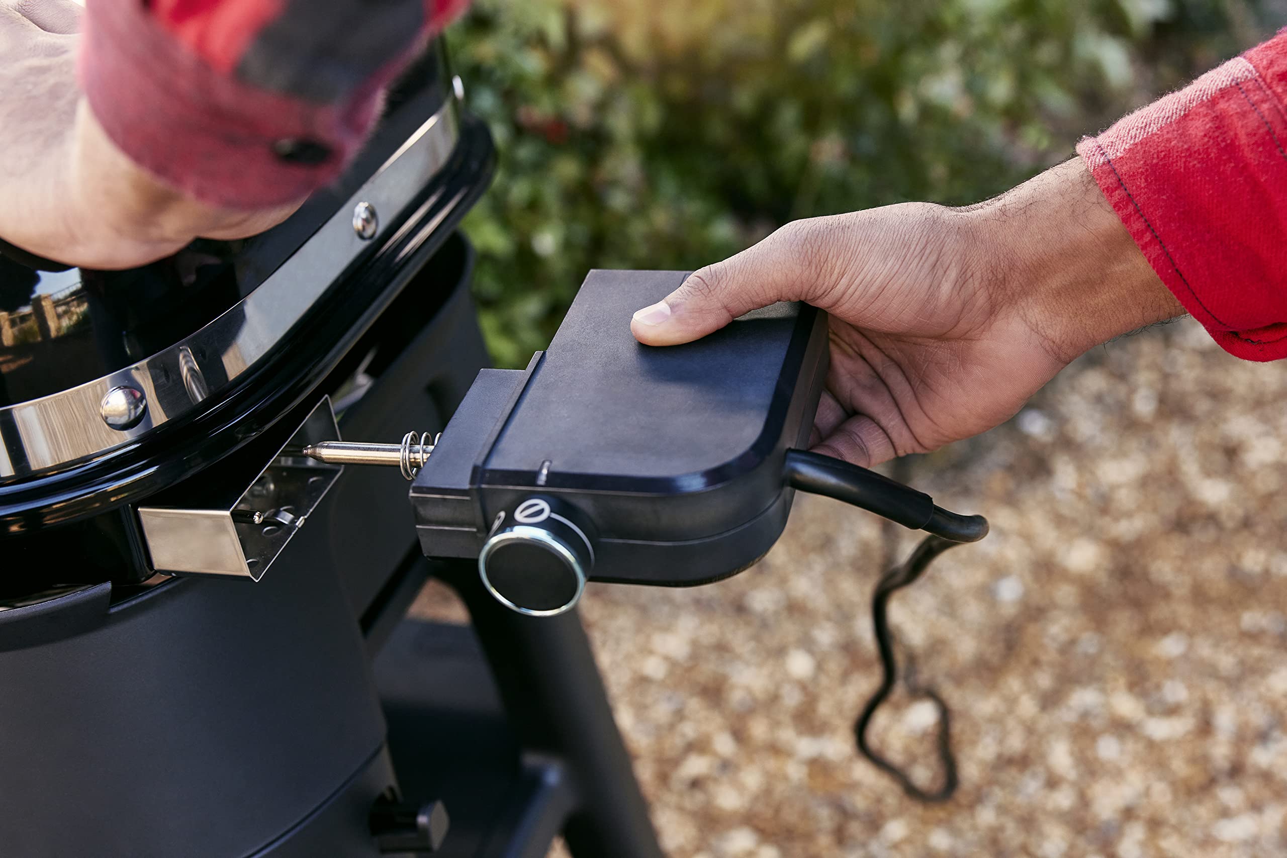 Weber Lumin Compact Outdoor Electric Barbecue Grill, Blue - Great Small Spaces such as Patios, Balconies, and Decks, Portable and Convenient