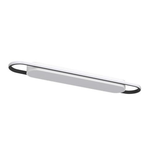 Naroume Modern LED Ceiling Light, 28.3" Flush Mount Ceiling Lamp, 50W Dimmable Metal Ceiling Chandelier Lighting Fixture for Living Room Bedroom Dining Room Office Hallway Aisle