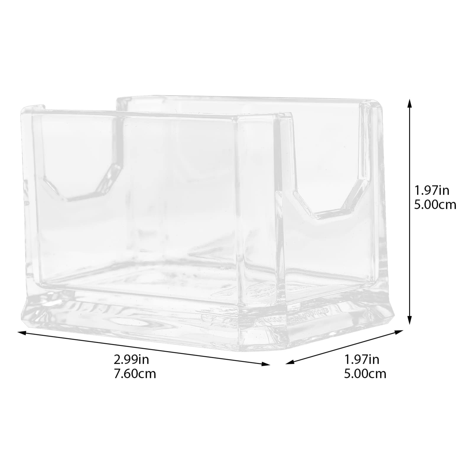 BESTonZON Tea Bag Box Sugar Bag Seat Coffee Containers Tea Bags Small Containers Coffee Tea Bags Coffee Organizer Sugar Packets Coffee Bar Home Tea Bag Case Acrylic Office Candy Base