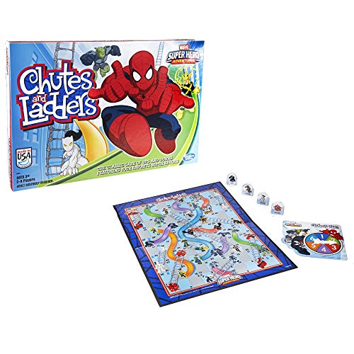Hasbro Gaming Marvel Spider-Man Web Warriors Chutes & Ladders Game (Amazon Exclusive)