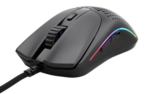 Glorious Gaming Model O 2 Wired Gaming Mouse - 59g Ultralight, FPS, 26,000 DPI, Motion Sync, 80M Click Rated Switches, 6 Programmable Buttons, Ambidextrous, RGB, PTFE Feet - Black