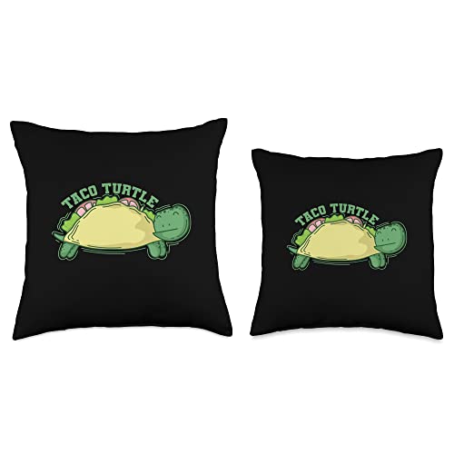 Turtle reptile carapace old Sauropsida Testudines Taco Turtle Throw Pillow, 18x18, Multicolor