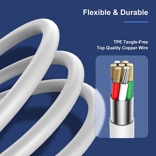 [3 Pack] Apple Chargers for iPhone 12 11 Charger Cable 10 ft,[Apple MFi Certified] Apple Charging Cord 10ft Lightning to USB Cable 10 Foot, Fast Phone Charging Cord for iPhone 12 Pro Max/11/10/X/XR/8