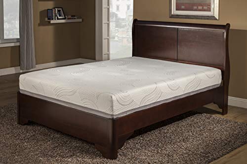 Irvine Home Collection Full Size 10-Inch Gel Memory Foam Mattress Medium Firm Feel Breathable Cool Sleep and Pressure Relief CertiPUR-US Certified Temperature Balanced