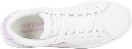 TRETORN Women's Center Court Sneaker, White Green, 7
