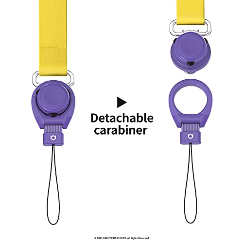 iFace TinyTAN inspired by BTS Cute Character Quick Release Lanyard Neck Strap for ID, Wallet, Smartphone, Camera, etc. (SUGA)