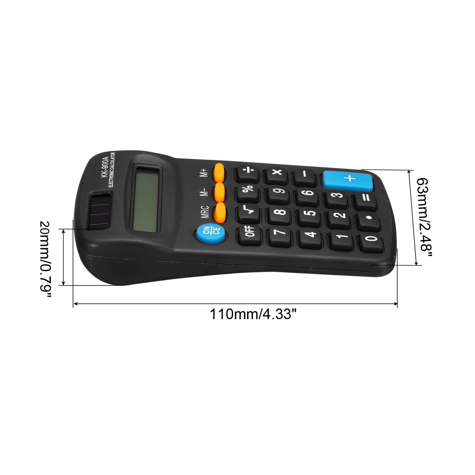 PATIKIL Basic Calculator, 8 Digit LCD Display Calculator 4 Function Small Desktop Calculator Battery Powered Handheld Calculator for Home Office, Black