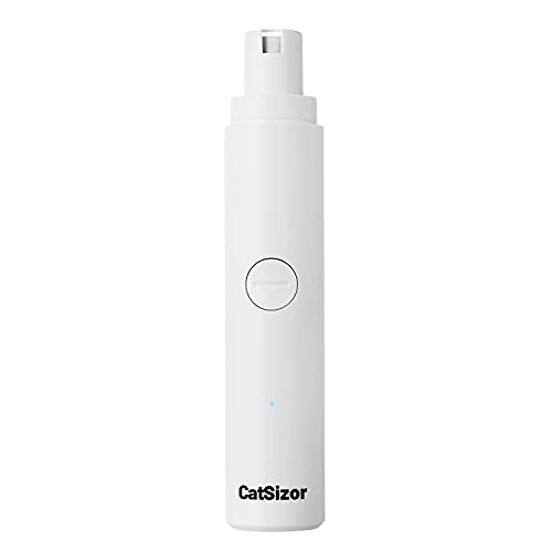 CatSizor Cat Nail Grinder Trimmer β Professional Quiet 2-Speed Rechargeable Electric Pet Grooming & Smoothing Tool Kit β Painless Paw Clipper