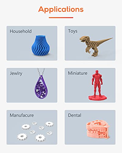 Creality Official HALOT-ONE (CL-60) Resin 3D Printer with Precise Intergral Light Source, WiFi Control and Fast Printing,Dual Cooling & Filtering System, Assembled Out of The Box