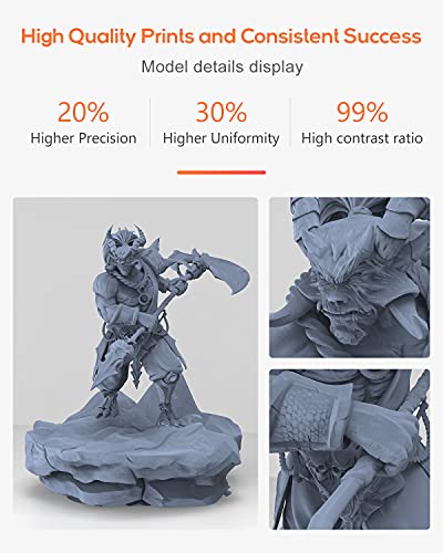 Creality Official HALOT-ONE (CL-60) Resin 3D Printer with Precise Intergral Light Source, WiFi Control and Fast Printing,Dual Cooling & Filtering System, Assembled Out of The Box