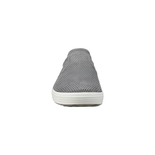 ECCO Men's Soft 7 Slip ON 2.0 Sneaker, Wild Dove Nubuck/Lion Perforated, 10-10.5