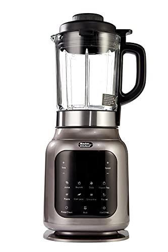 Professional blender, juicers, suitable for milkshakes and smoothies, etc., with 6 sharp blades with high power motor 1000 watts, large capacity 1.75 liters/60 oz. borosilicate glass, high-speed professional stainless steel countertops, variable speed con