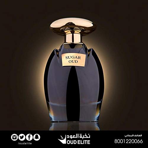 Sugar Oud for Women EDP - Eau De Parfum 100ML (3.4 oz) I Great Gift I peach and orange blossoms, jasmine and cinnamon I Elegant Bottle I By Oud Elite Perfumes