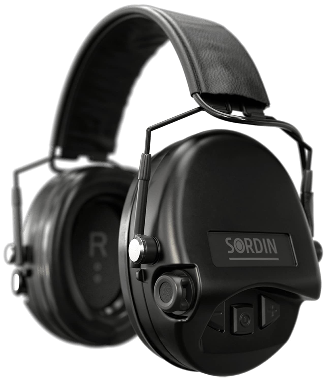 Sordin Supreme MIL AUX SFA Active Ear Defenders - for Military & Special Forces - 26 to 32 dB SNR - Black Ear Muffs