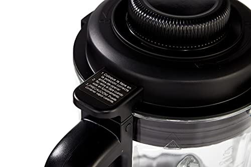 Professional blender, juicers, suitable for milkshakes and smoothies, etc., with 6 sharp blades with high power motor 1000 watts, large capacity 1.75 liters/60 oz. borosilicate glass, high-speed professional stainless steel countertops, variable speed con